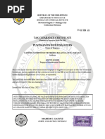 Tax Clearance Certificate for Contracts | PDF | Taxes | Taxpayer