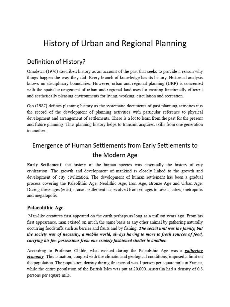 History of Urban and Regional Planning - Updating in Progress | PDF | Sumer
