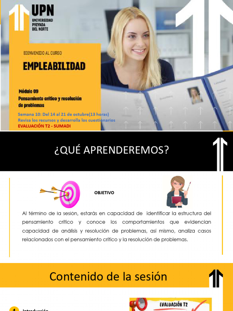 M09 - PPT Resumen - Pensamiento Crítico - 20242 | PDF | Pensamiento crítico | Pensamiento