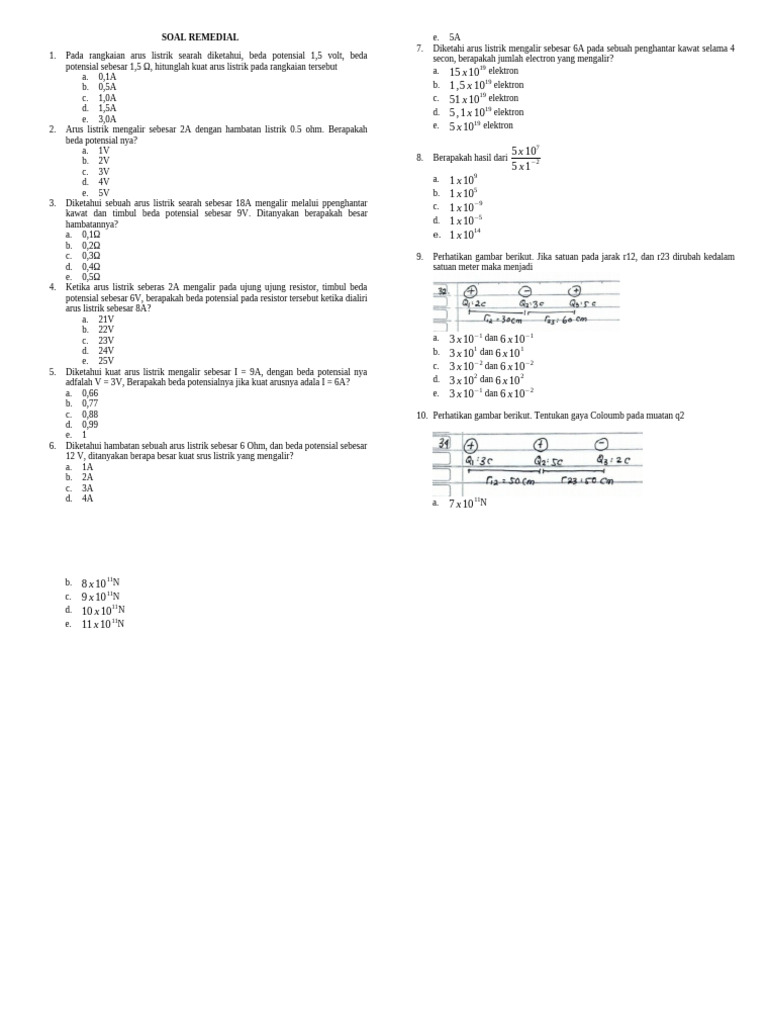 Soal Remedial Xii | PDF