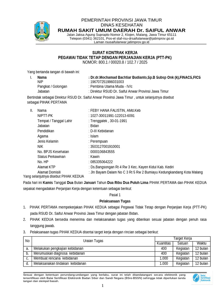 32 FEBY HANA Ybs TTD & e Meterai Di BPK Dir Edit | PDF