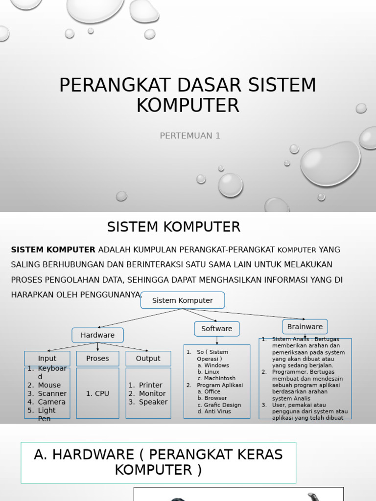 01.02. Perangkat Sistem Komputer (Autosaved) | PDF