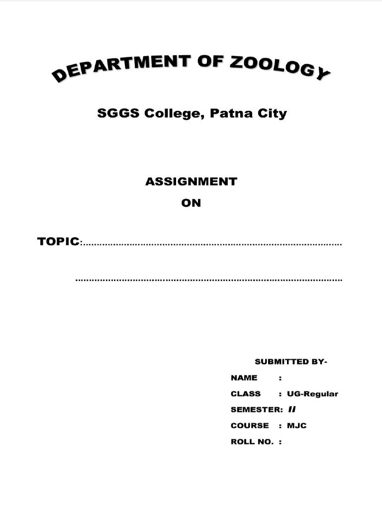 Assignment Zoology | PDF