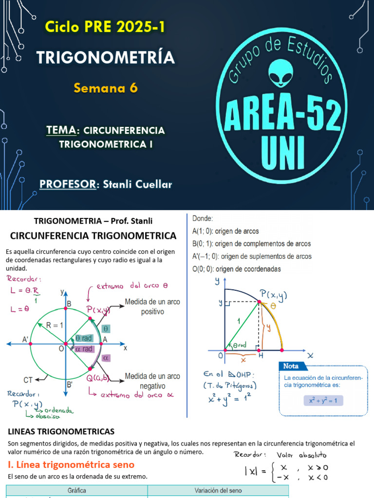 Sem6 Trigo Pre 25-1 | PDF