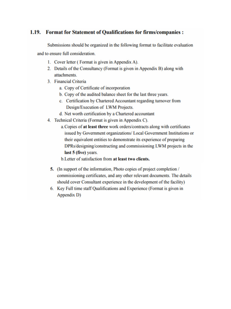 Documents Required For EoI Submission | PDF