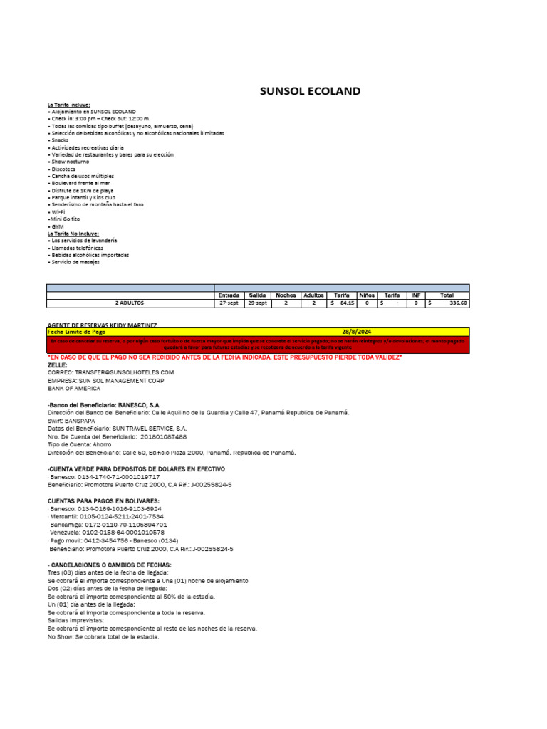 Sunsol Ecoland | PDF | Bancos | Bancario