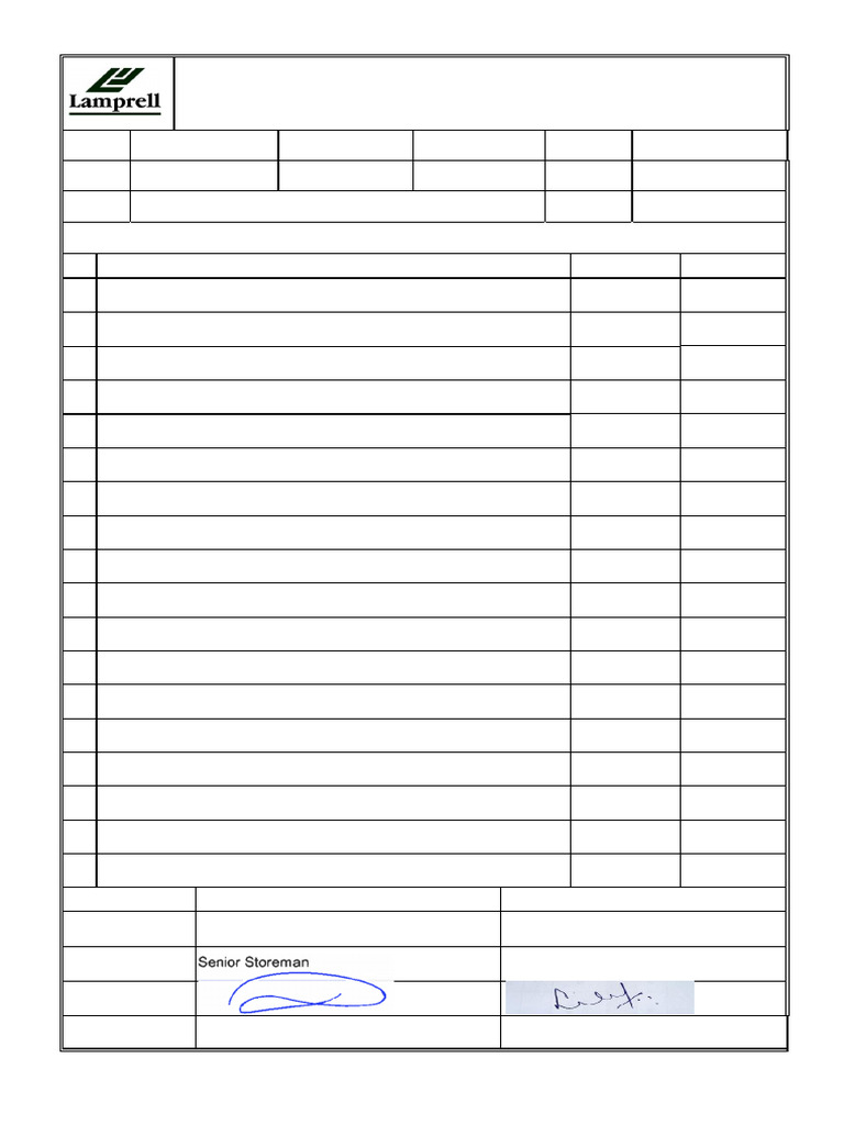 Preservation - Checklist - 403-3P-LG-00049 | PDF