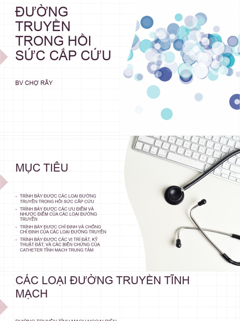 BS. Tâm. Đường Truyền Trong HSCC | PDF