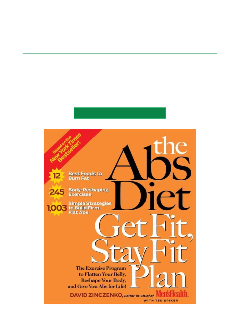 The Abs Diet Get Fit, Stay Fit Plan The Exercise Program To Flatten ...