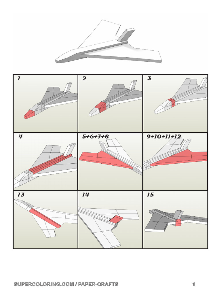 Jet Aircraft Papercraft Paper Crafts | PDF
