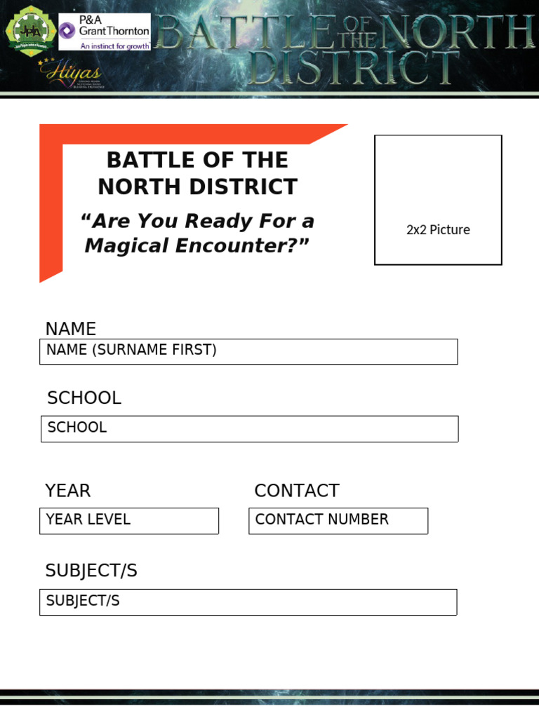 BND 2016 - Application Form | PDF