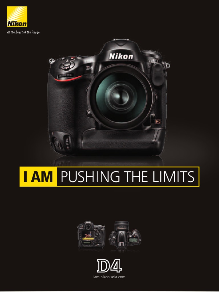 Nikon D4 DSLR Brochure | PDF | Autofocus | Exposure (Photography)