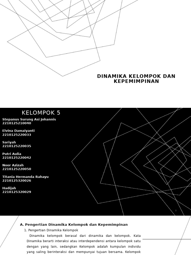Dinamika Kelompok Dan Kepemimpinan | PDF