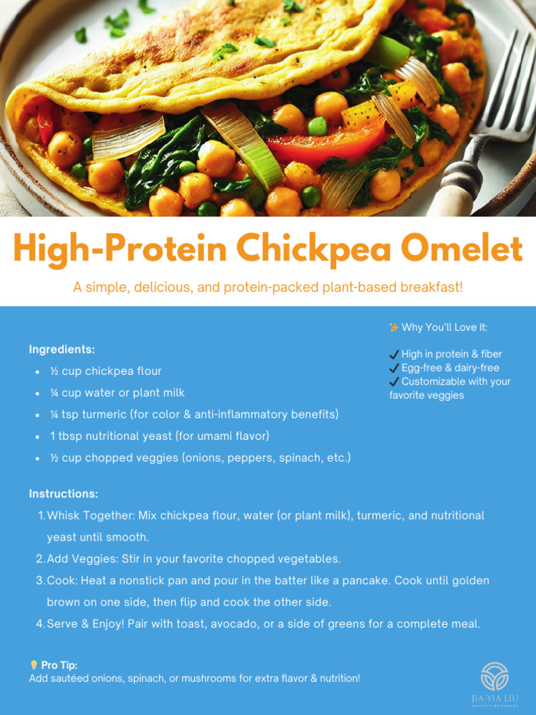 High-Protein Chickpea Omelet | PDF