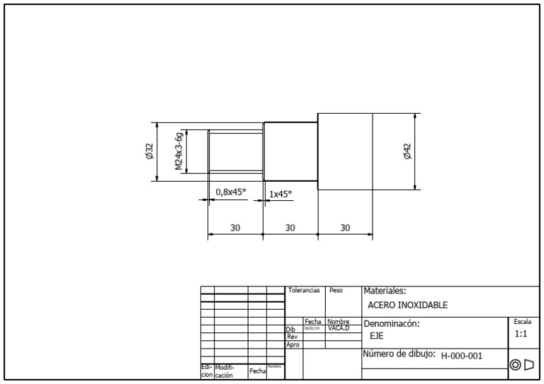 Plano Eje Diego Vaca | PDF