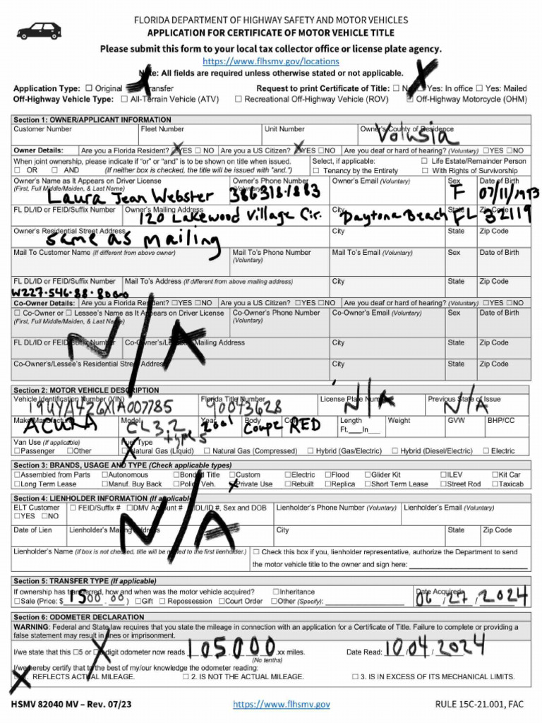 Form For Title | PDF