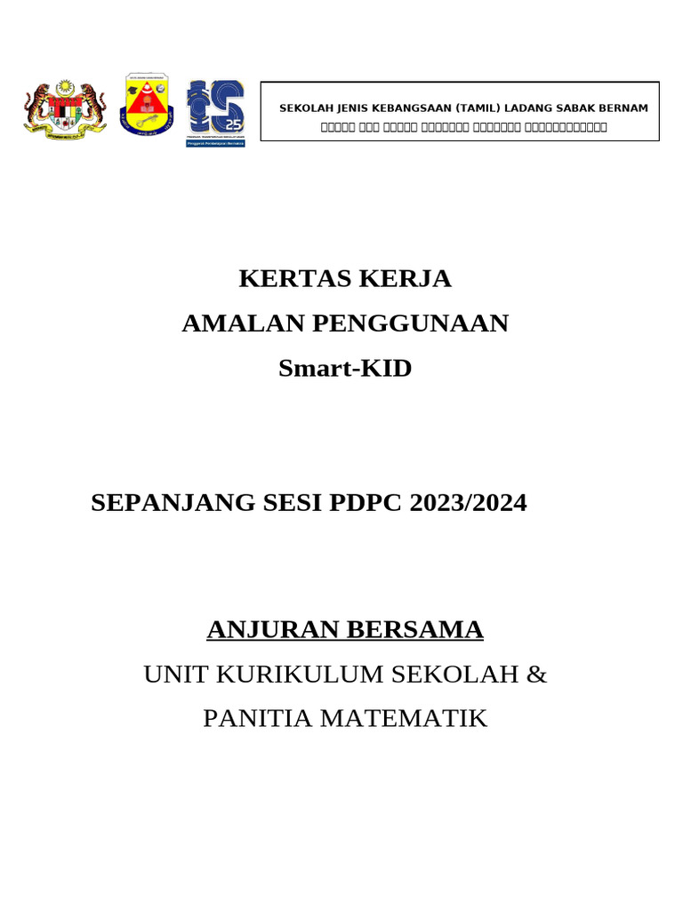 Kertas Kerja Smart Kid | PDF