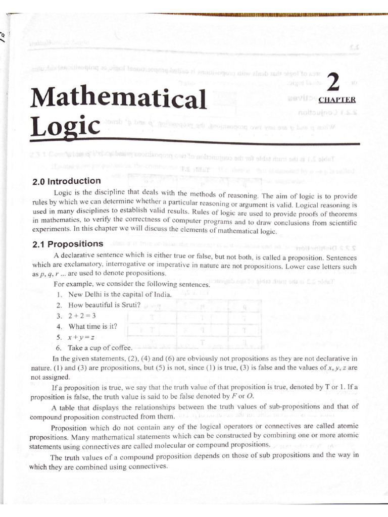 Mathematical Logic | PDF