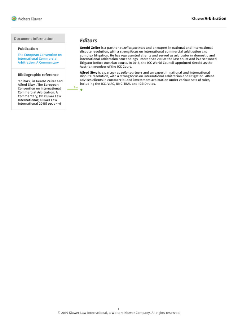 2018_The European Convention on International Commercial Arbitration-A Commentary | PDF ...