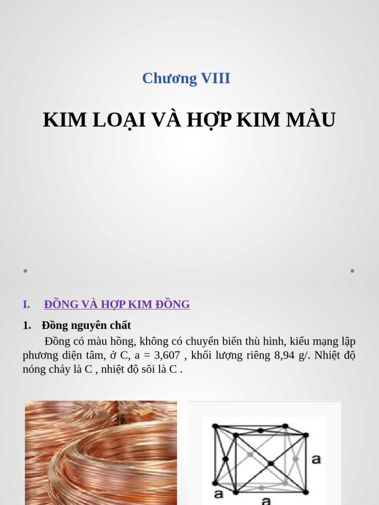 Chương Viii Kim Lo I Hop Kim Mau | PDF