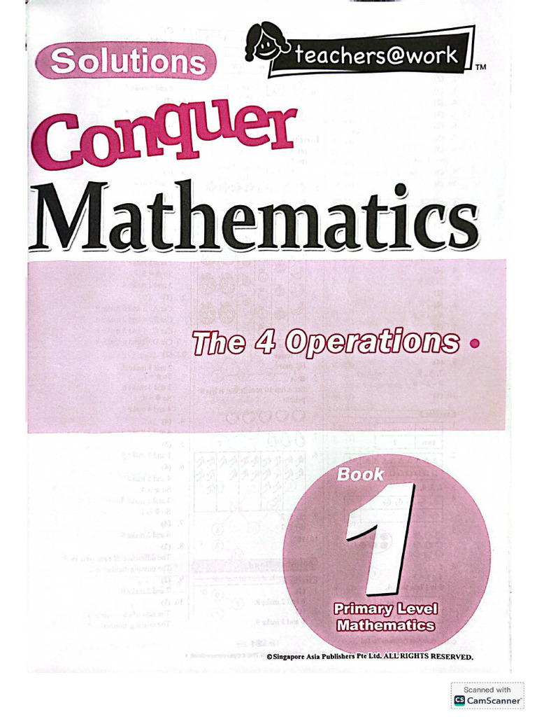 Conquer Mathematics Primary 1 (The 4 Operations) PDF | PDF