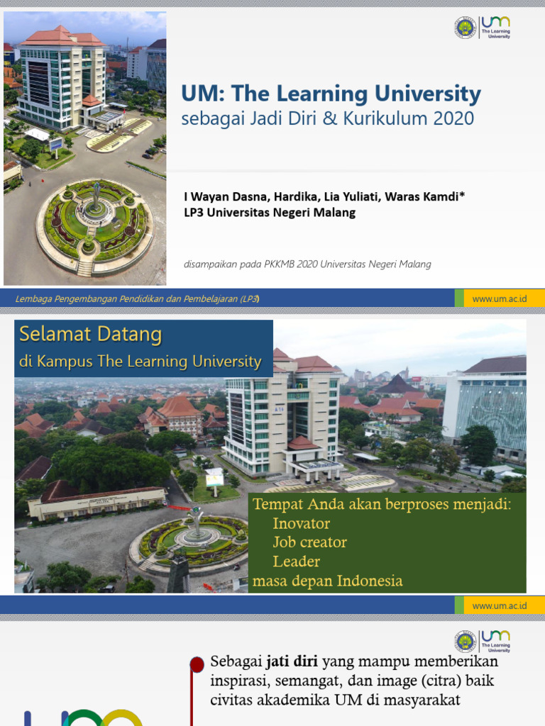 PKKMB UM 2020 Keuniversitasan PPT UM | PDF