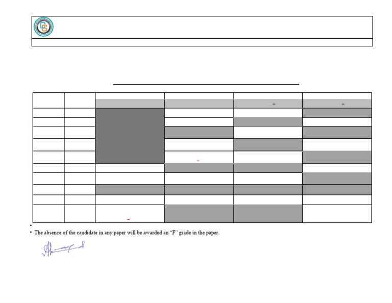 FINAL End Date Sheet Spring-2025 | PDF | Computer Science | Computing
