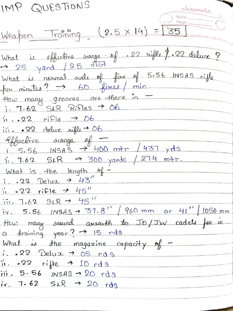 NCC A Certificate Imp Question | PDF