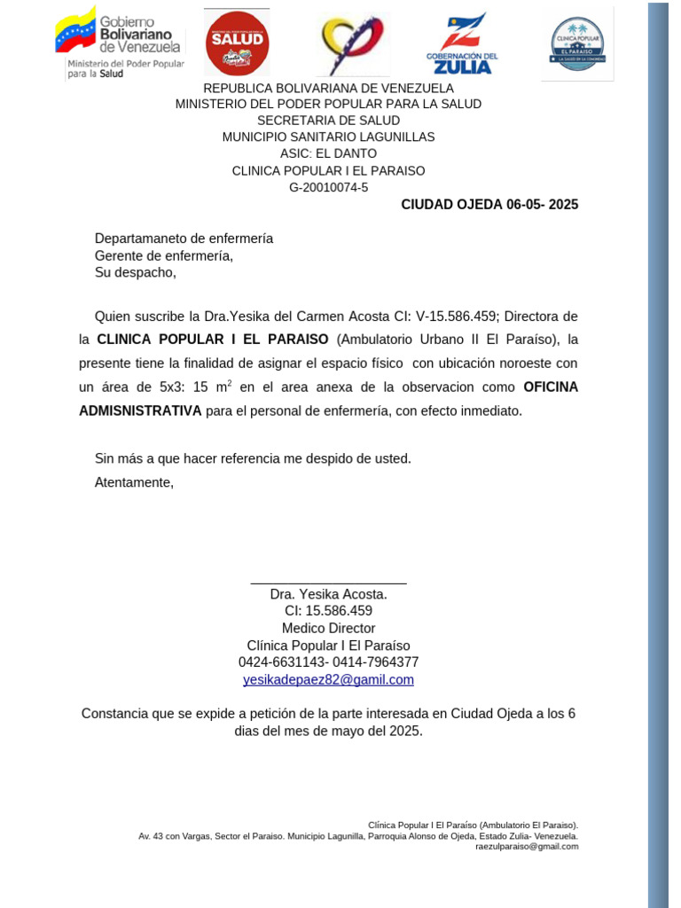 C. asignacion de espacio fisico | PDF