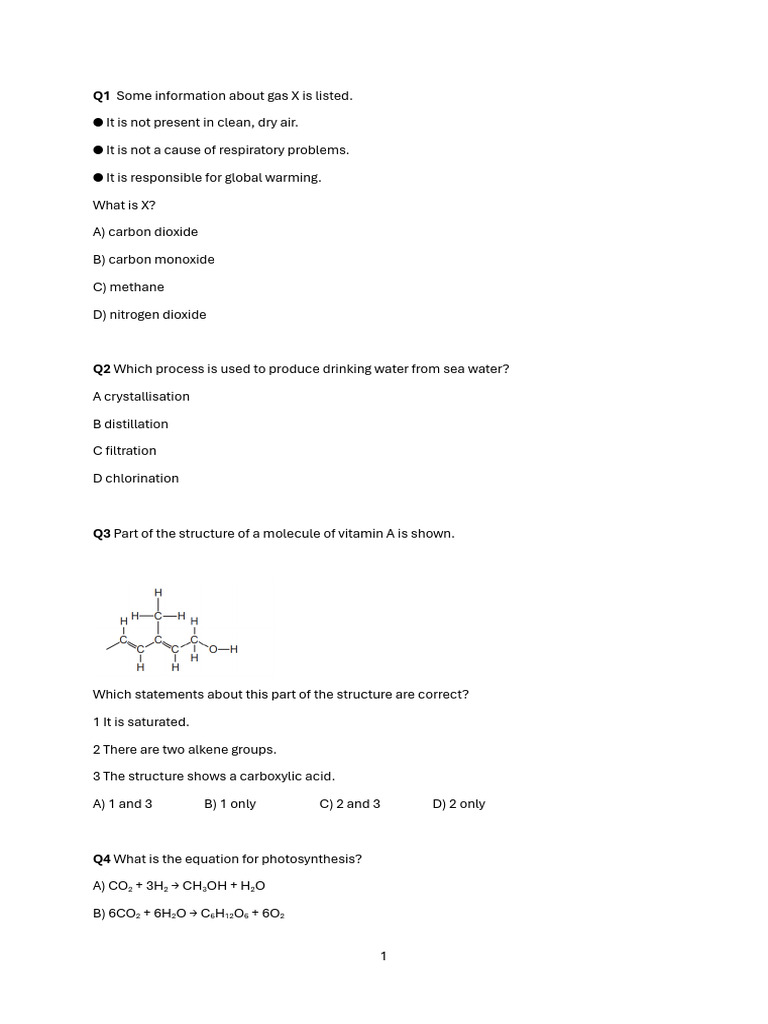 G10 - Worksheet-Modified 2 | PDF | Ethanol | Ester