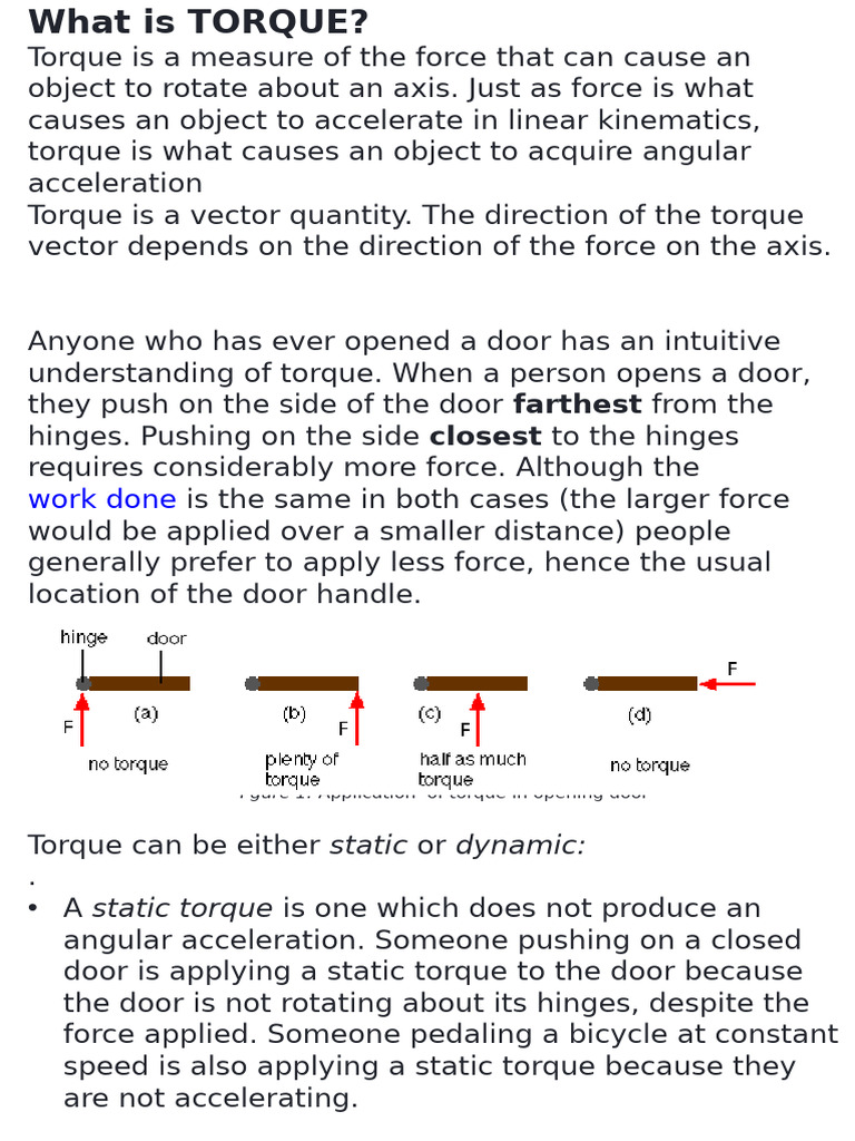 Torque and Angular Momentum[1] | PDF | Torque | Rotation Around A Fixed ...