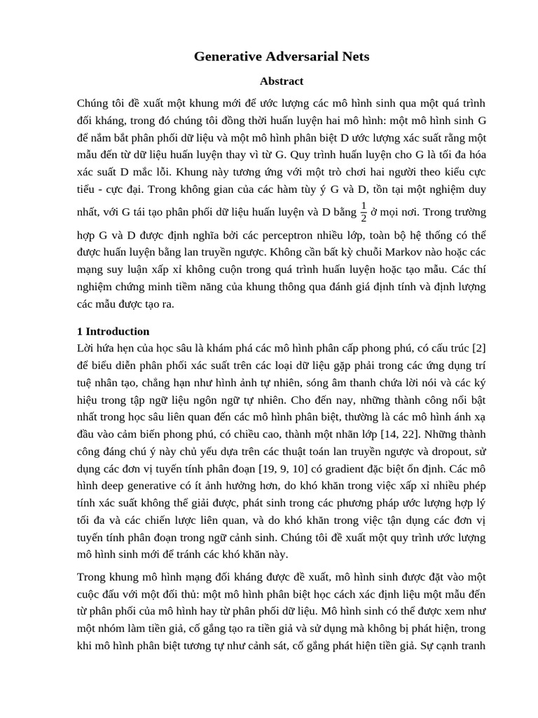 Generative Adversarial Nets | PDF