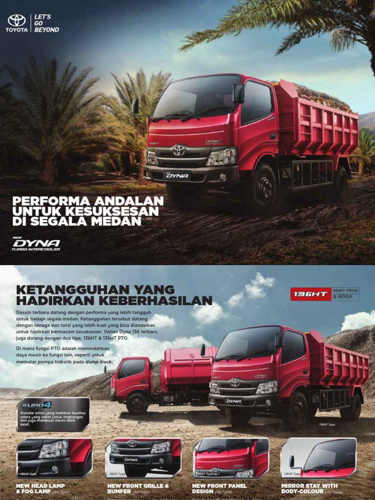Spesifikasi dan Katalog Toyota Dyna 136HT | PDF