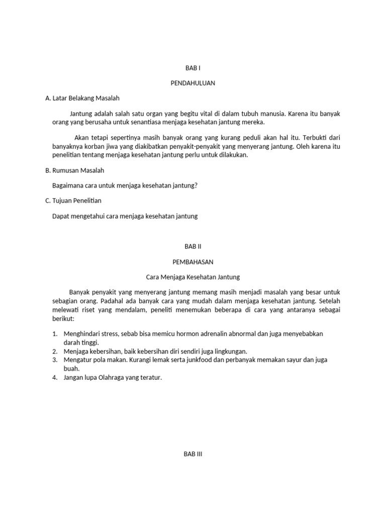 Contoh Tugas Kti Kelas Xi | PDF