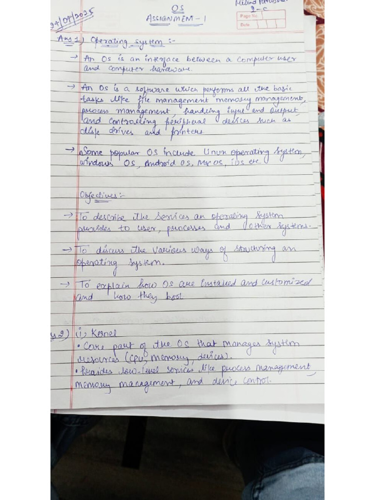 OS Assignmet 1 | PDF