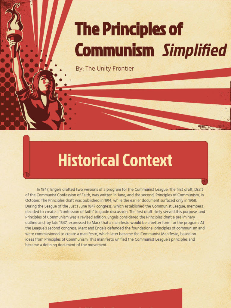 The Principles of Communism Simplified | PDF | Communism | Socialism