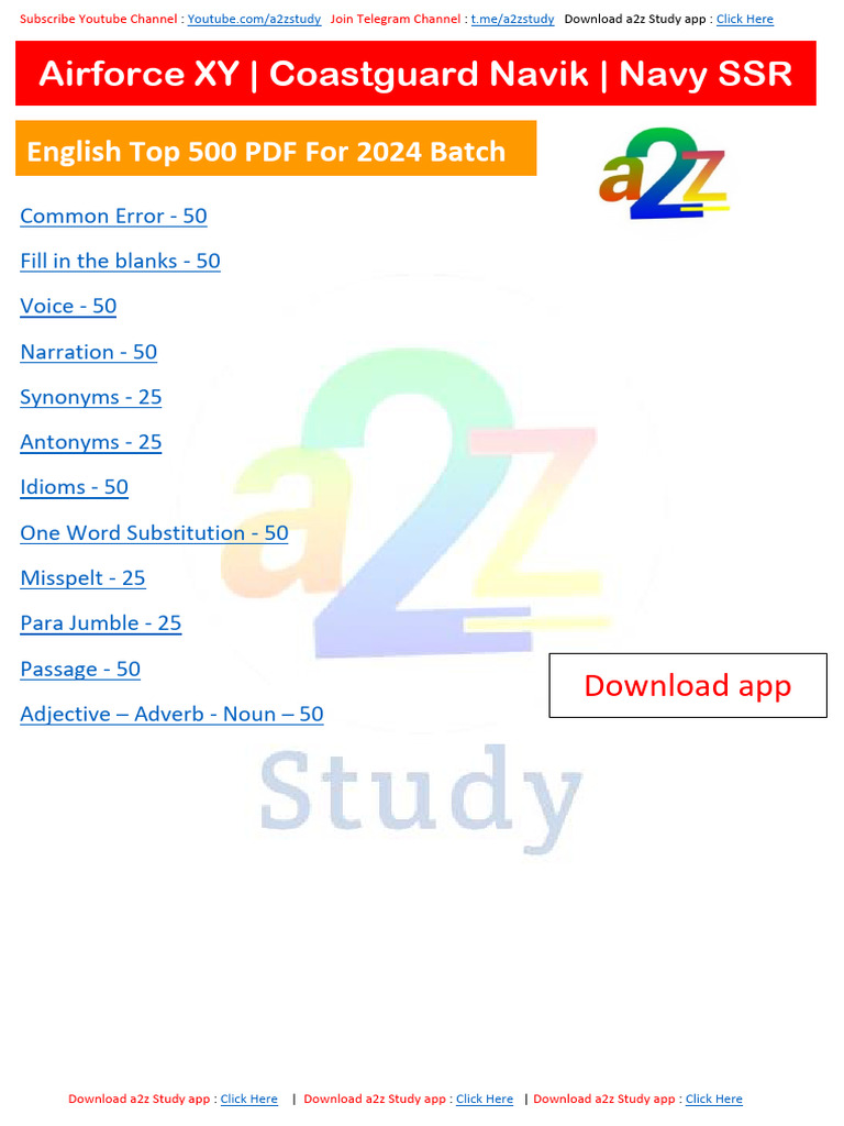 English Top 500 PDF a2z STudy (2) | PDF | Grammatical Number | Syntax