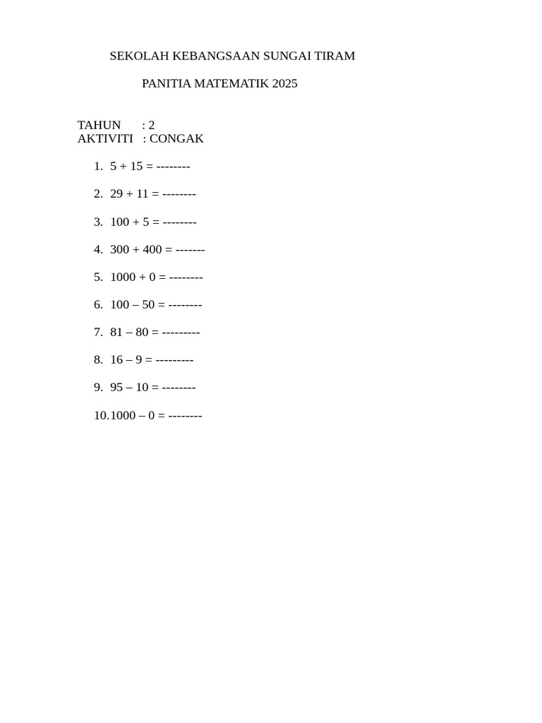 Kuiz MT | PDF