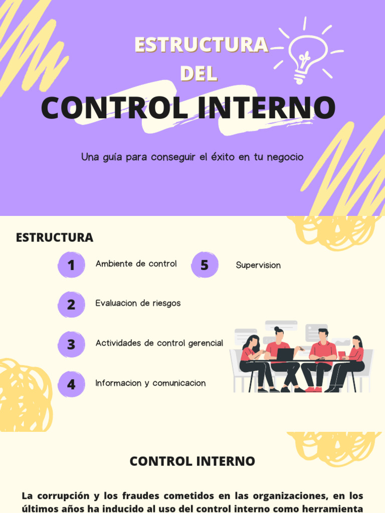 Estructura de Control Interno Empresarial | PDF | Información ...