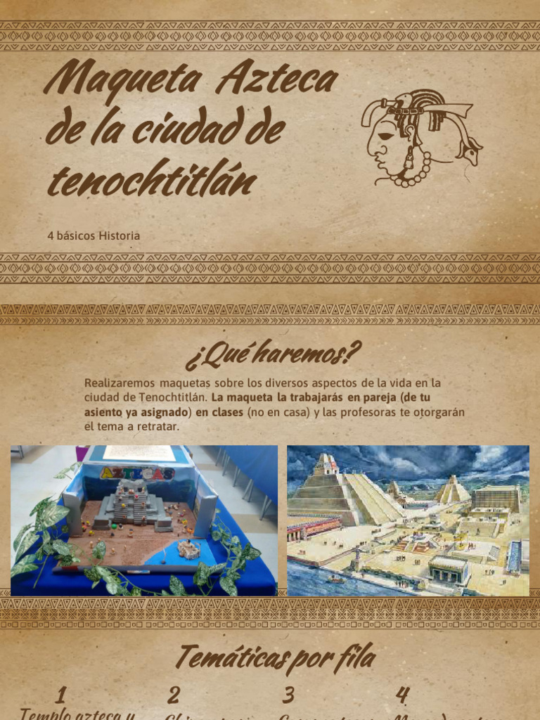 Maqueta Civilización Azteca PDF | PDF