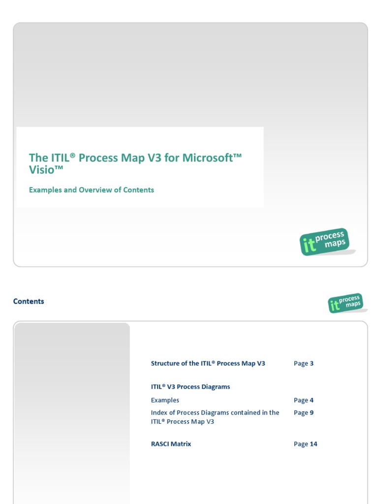 Screen Shots Itil Process Map v3 Visio | PDF | Itil | It Service Management