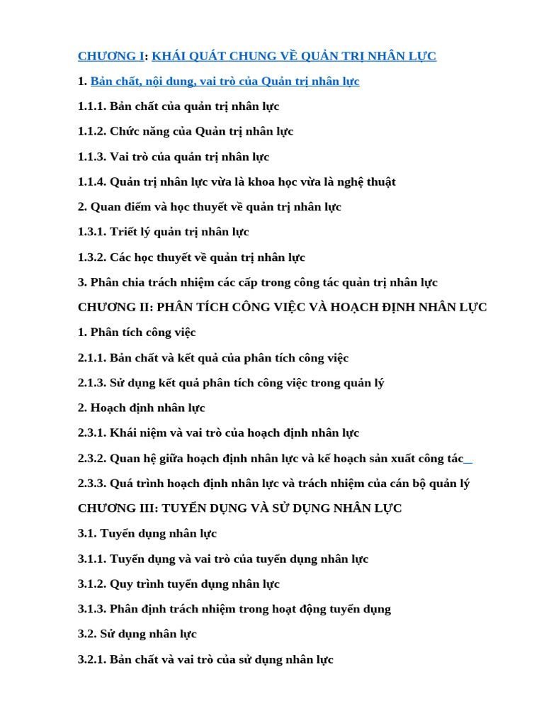 Nội Dung Ôn Tập Môn Qtnl | PDF