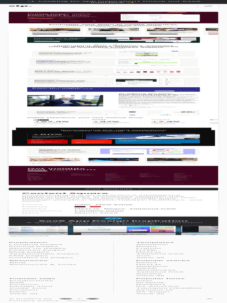 Content Square Page - SaaS Landing Page | PDF