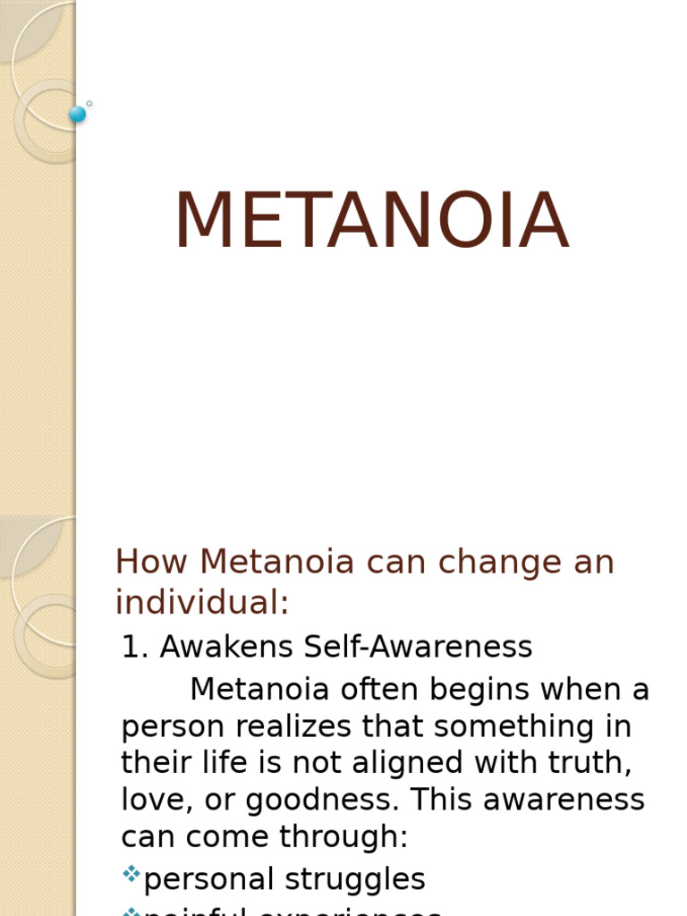 Metanoia 3 | PDF
