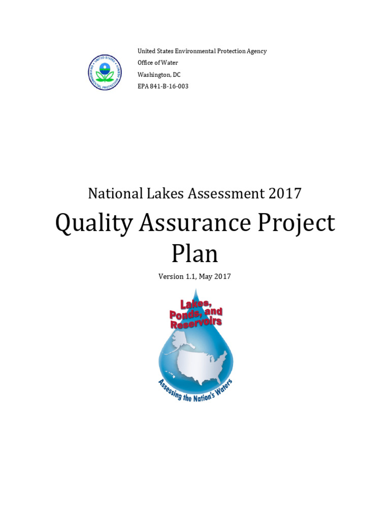 Qapp Nla 2017 Version 1.1 | PDF | Verification And Validation | Water Quality