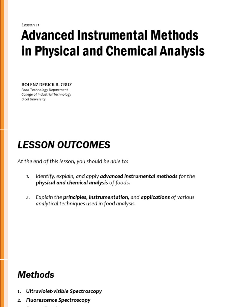 11 FT23 Advanced Methods in Physical Analysis | PDF | High Performance ...