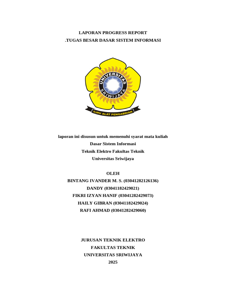 Contoh Laporan Progress Perkembangan Pbuatann Web Kelompok | PDF