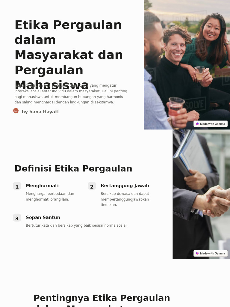 Etika pergaulan | PDF