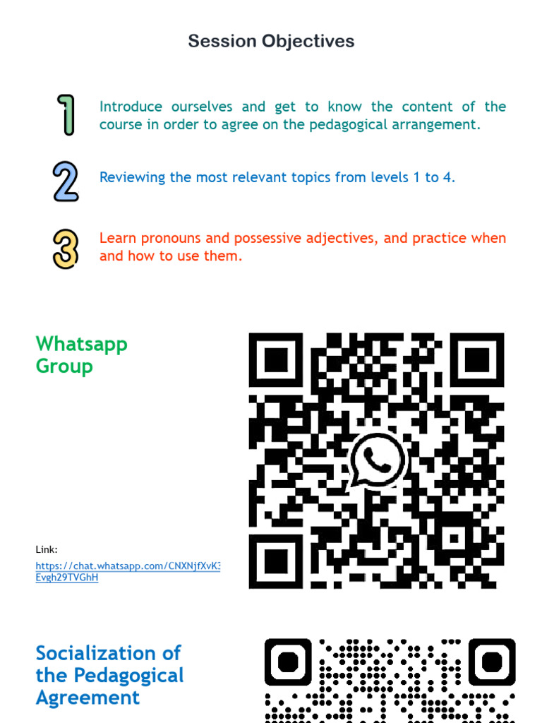 1st Session Announcements | PDF