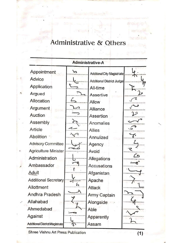 Administrative Words | PDF